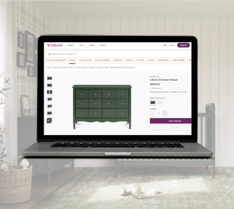Creating a Registry on Babylist – Namesake
