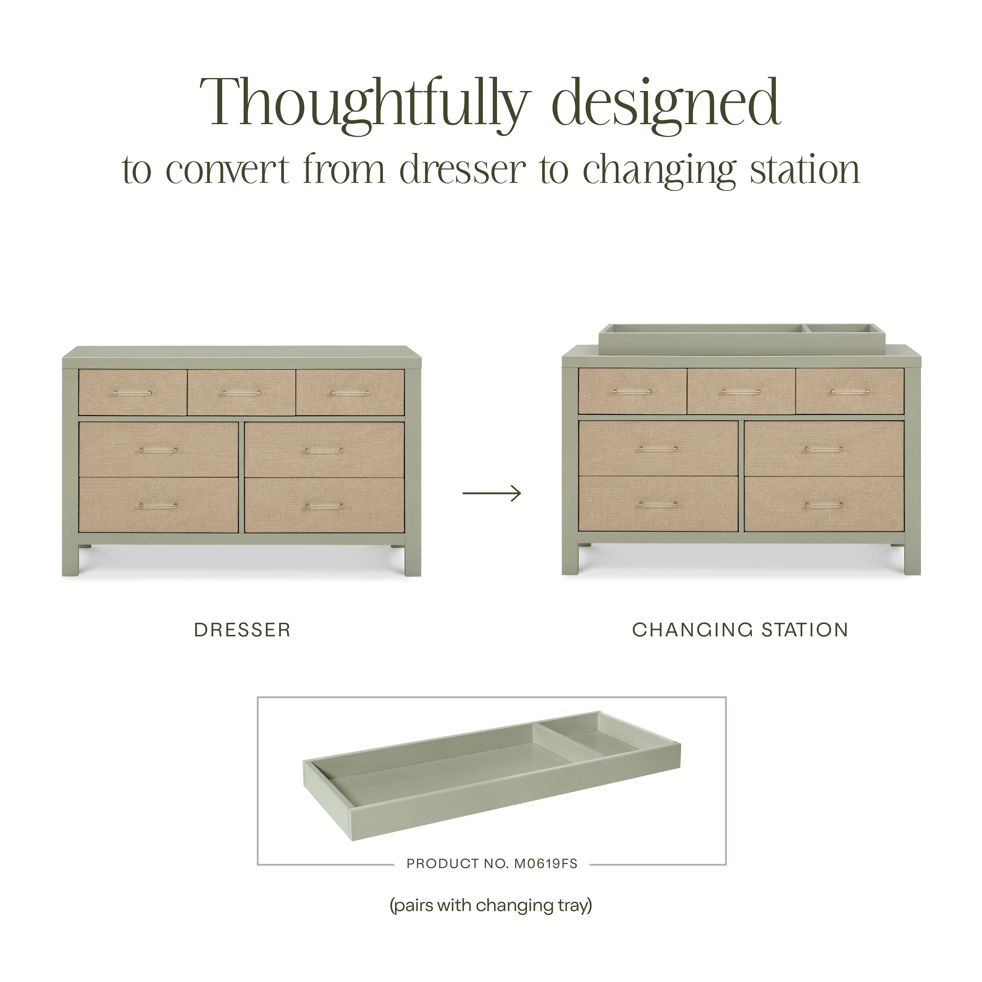 Namesake Eloise 7 Drawer Assembled Dresser Namesake Eloise 7 Drawer Assembled Dresser