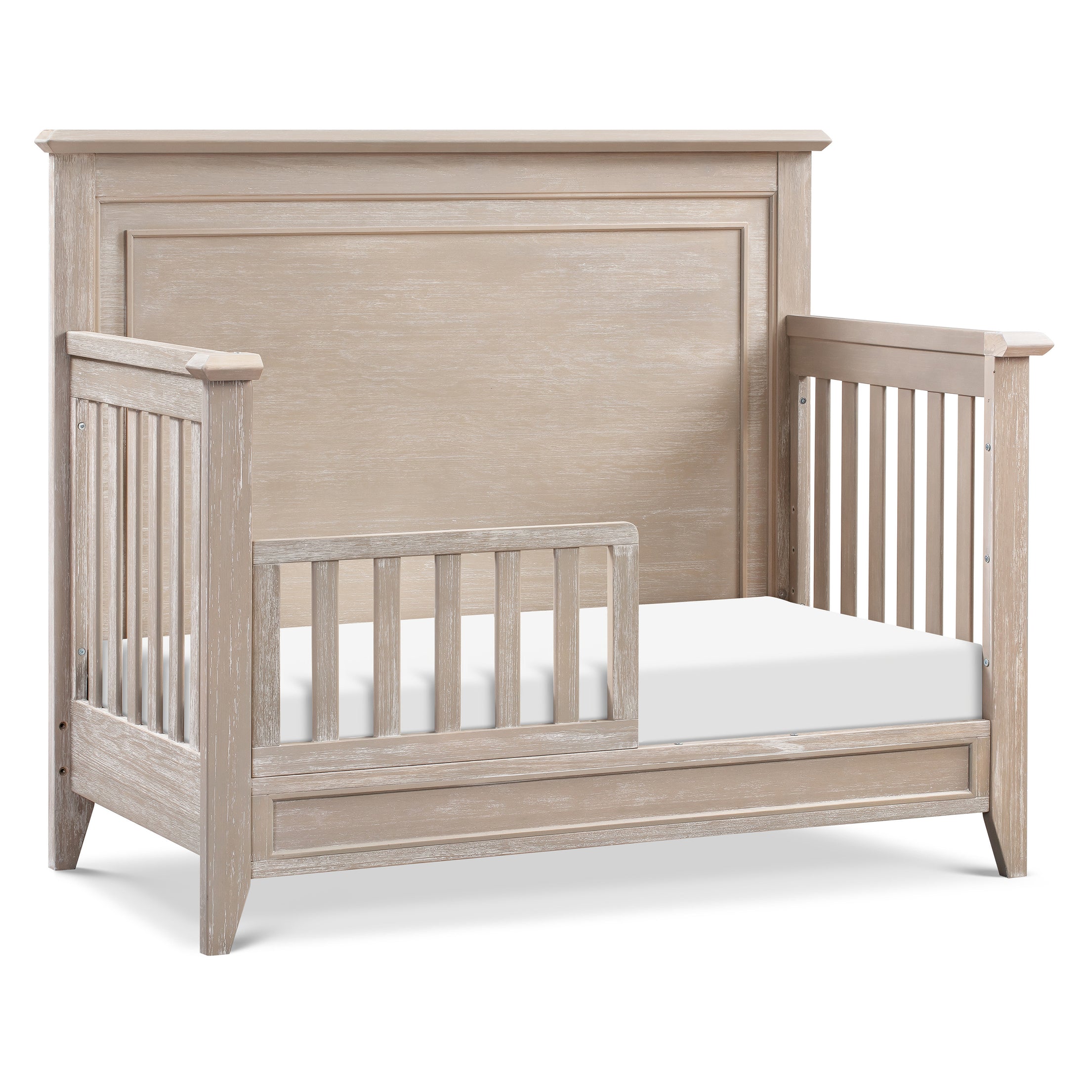 Monogram by Namesake Beckett Rustic 4-in-1 Convertible Flat Top Crib