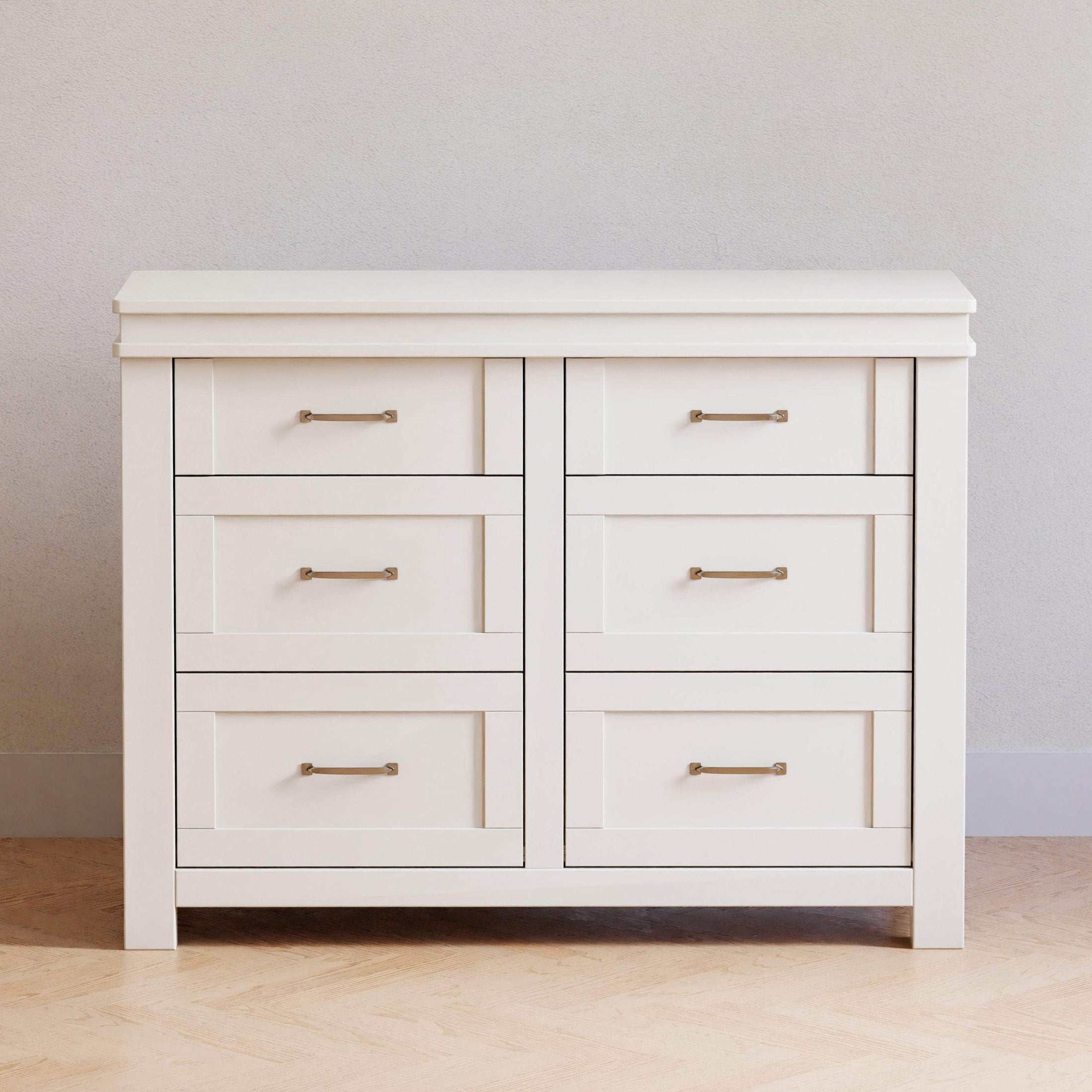 Wesley Farmhouse 6 Drawer Double Dresser N Namesake wesley-farmhouse-6-drawer-double-dresser-n-namesake